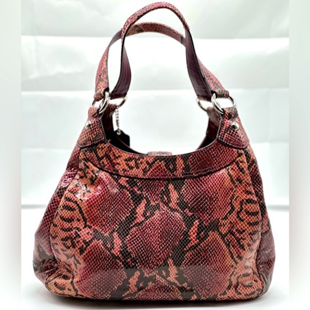 Coach Lynn Soho Embossed Python Shoulder Bag - Gem
